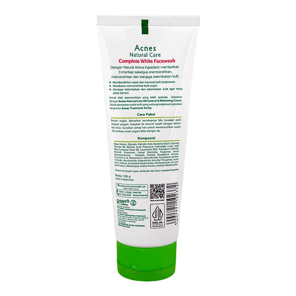 Acnes Complete White Brightening Face Wash, For All Skin Types, 100ml