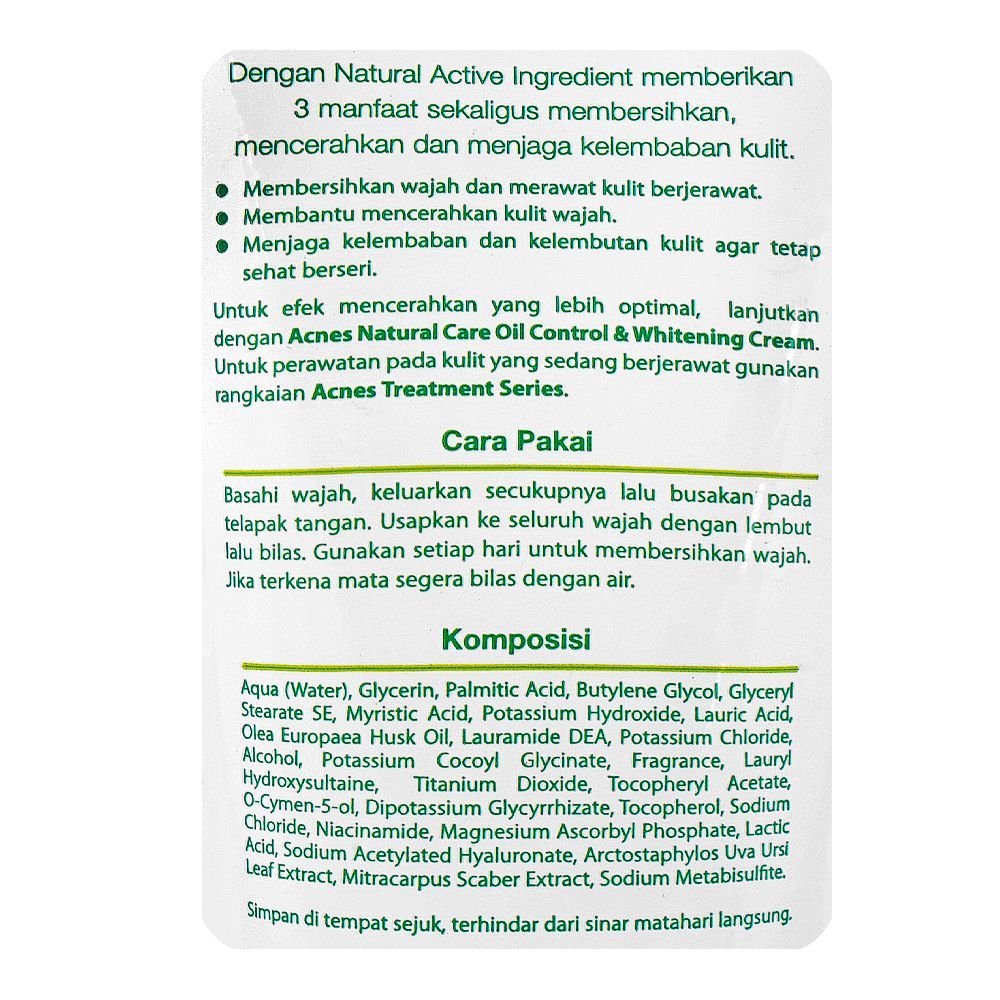 Acnes Complete White Brightening Face Wash, For All Skin Types, 100ml