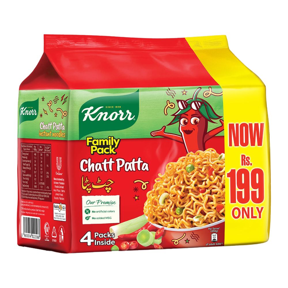 Order Knorr Noodles Chatt Patta, 66g, Family Pack, 4 Pieces Online at ...