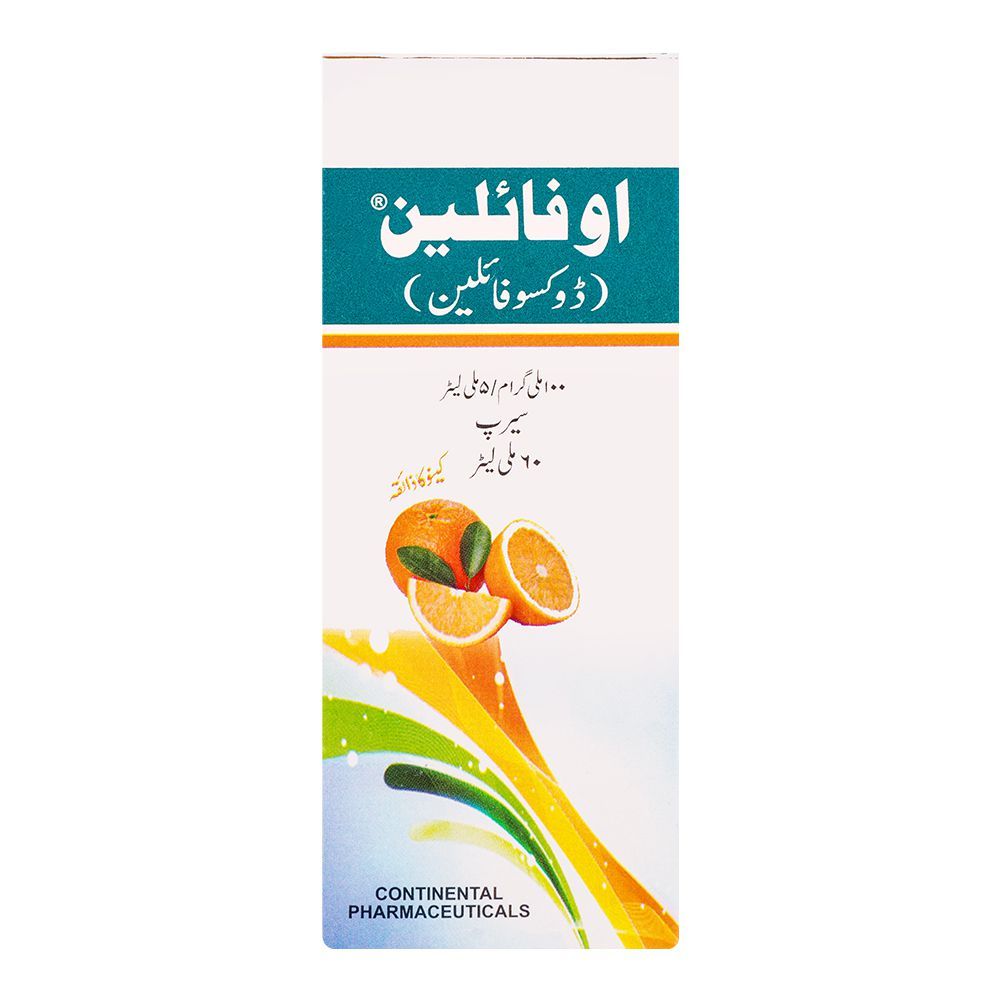 Order Continental Pharmaceuticals Ofylin Syrup, 100mg/5ml, 60ml Online ...