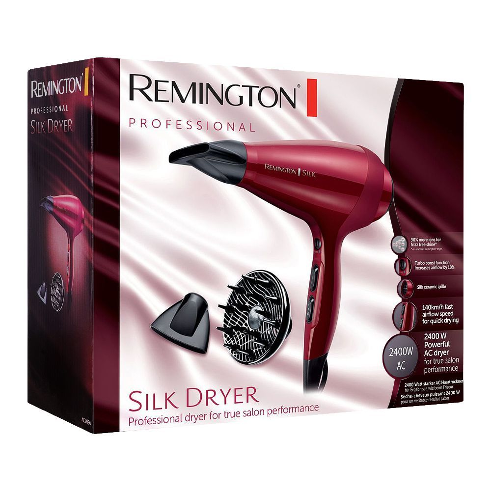 Buy Remington Professional Silk Hair Dryer, 2400W, AC9096 Online at ...