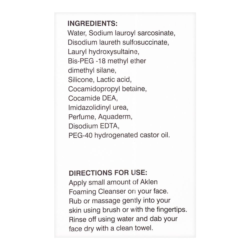 Purchase Crystolite Pharmaceuticals Aklen Foaming Cleanser, For Acne ...