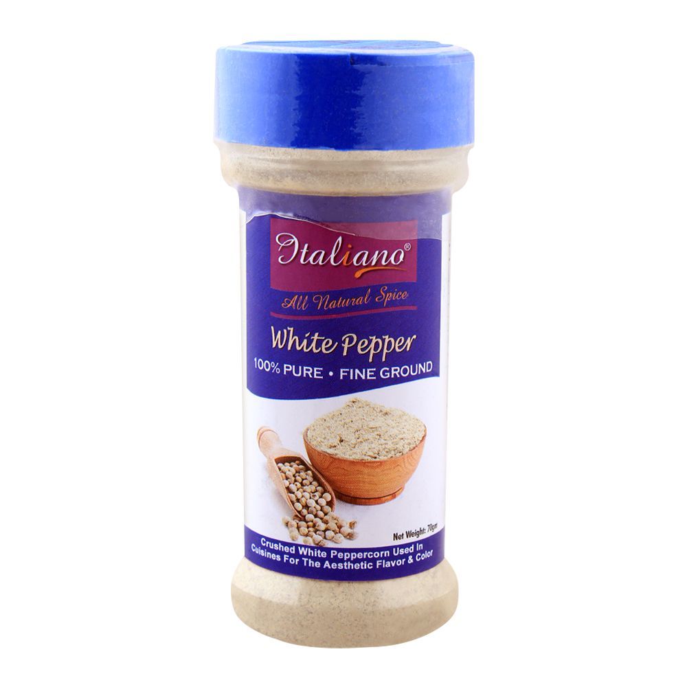 Purchase Italiano Fine Ground White Pepper, 100% Pure, 70g Online at ...