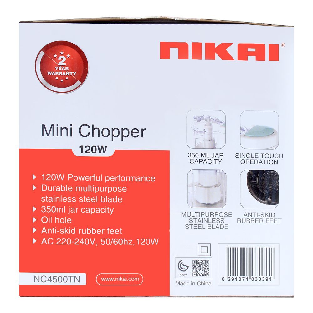 Purchase Nikai Mini Chopper, 120W, NC4500N Online at Best Price in ...