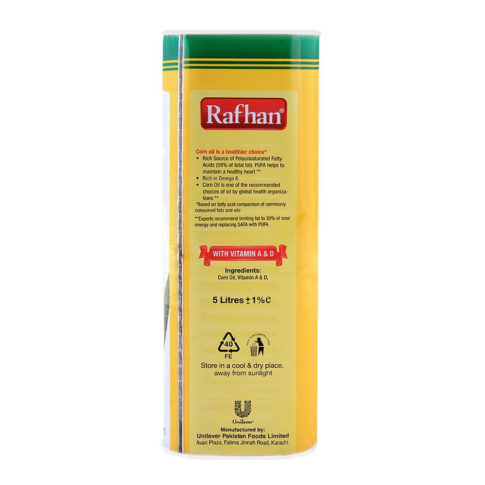 Purchase Rafhan Corn Oil 5 Litres Tin Online at Special Price in ...