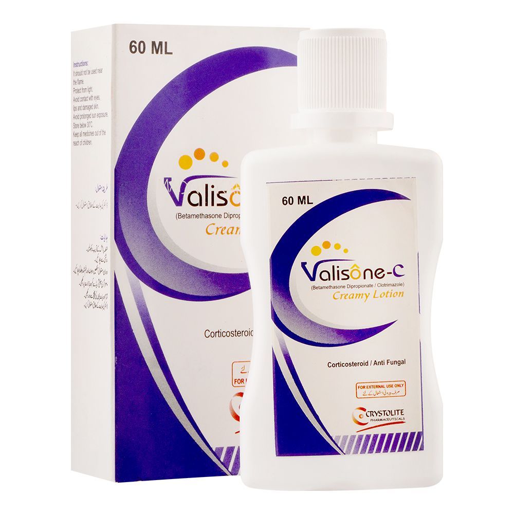 Purchase Crystolite Pharmaceuticals Valisone-C Creamy Lotion, 60ml ...