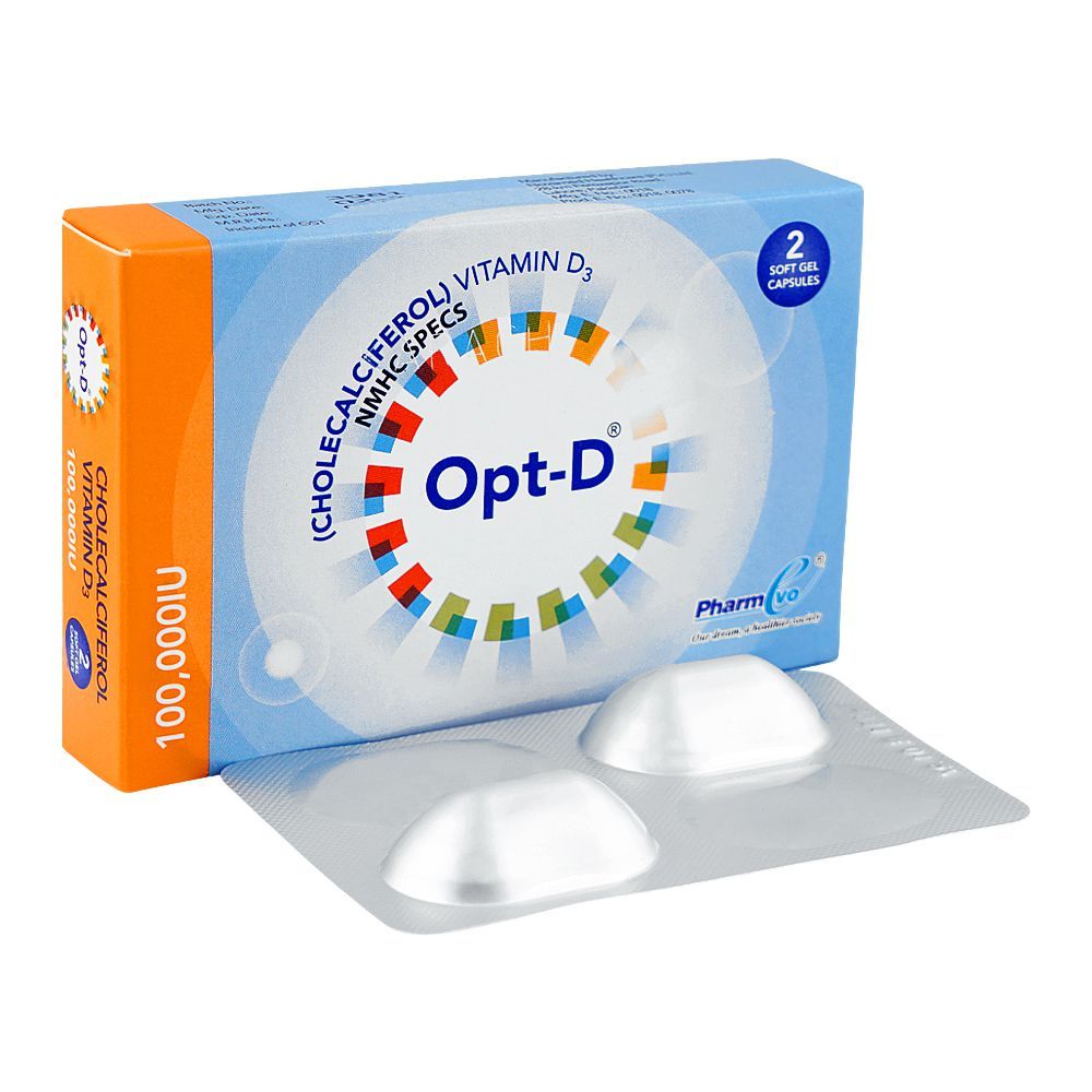 Opt-D Capsules 100,000IU, Box (2 Capsules)