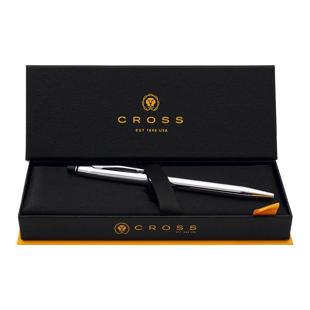 Buy Cross Click Chrome Ballpoint Pen With Chrome Appointments, Black ...