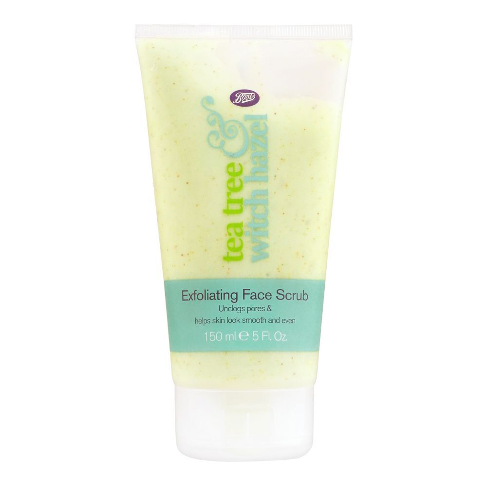 Order Boots Tea Tree & Witch Hazel Exfoliating Face Scrub, 150ml Online ...