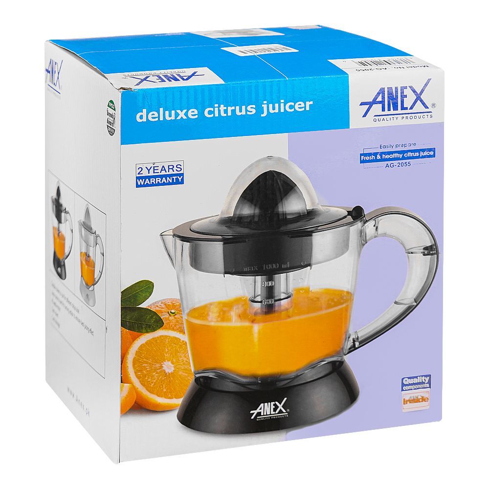 Buy Anex Citrus Juicer With Dust Cover, 40W, Black, AG-2055 Online at ...