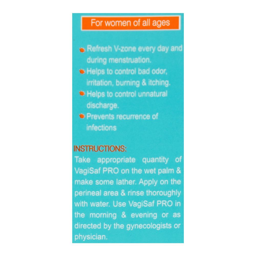 Vagisaf Pro Feminine Hygiene Wash, 65ml