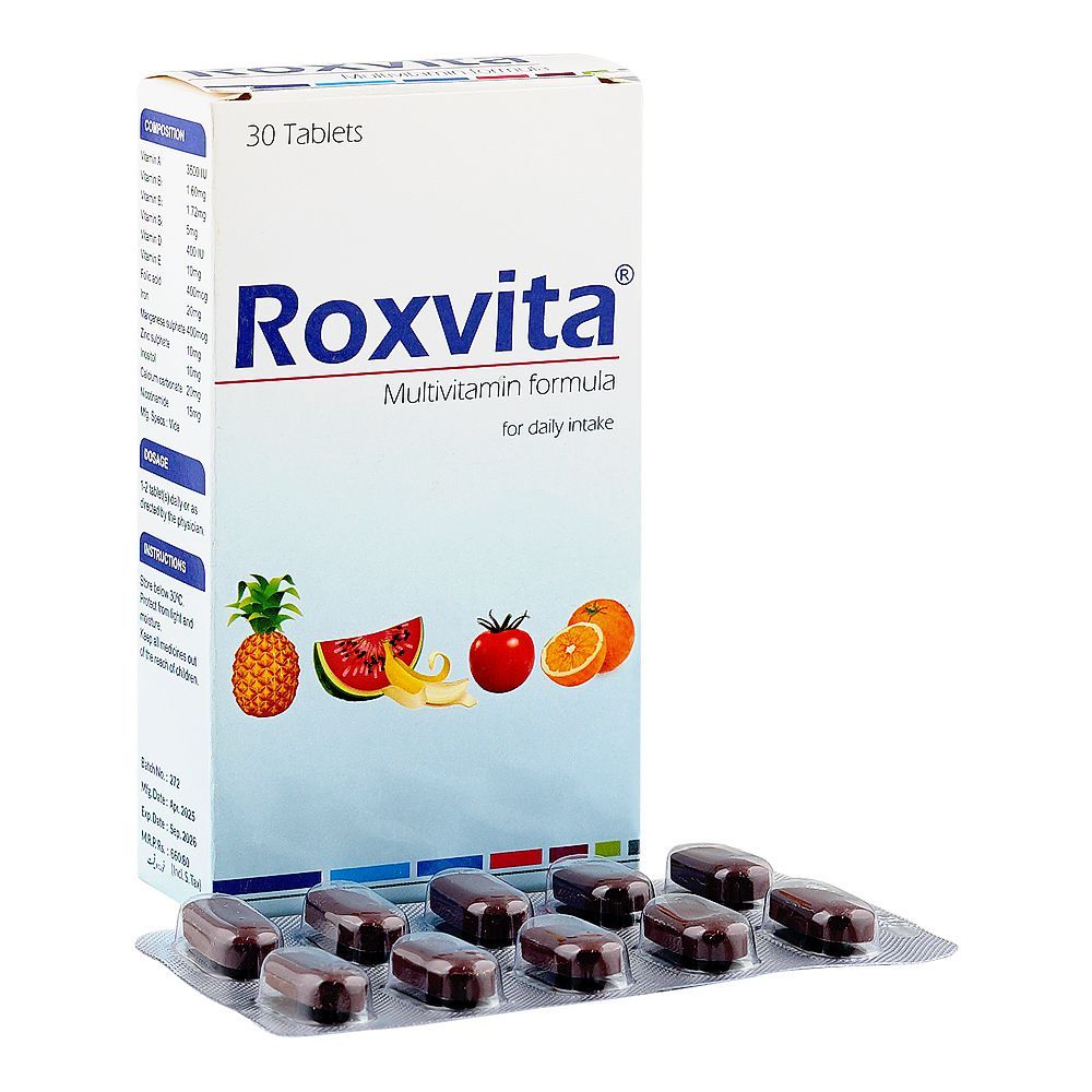 Vida Laboratories Roxvita Multivitamin Tablet, 30-Pack