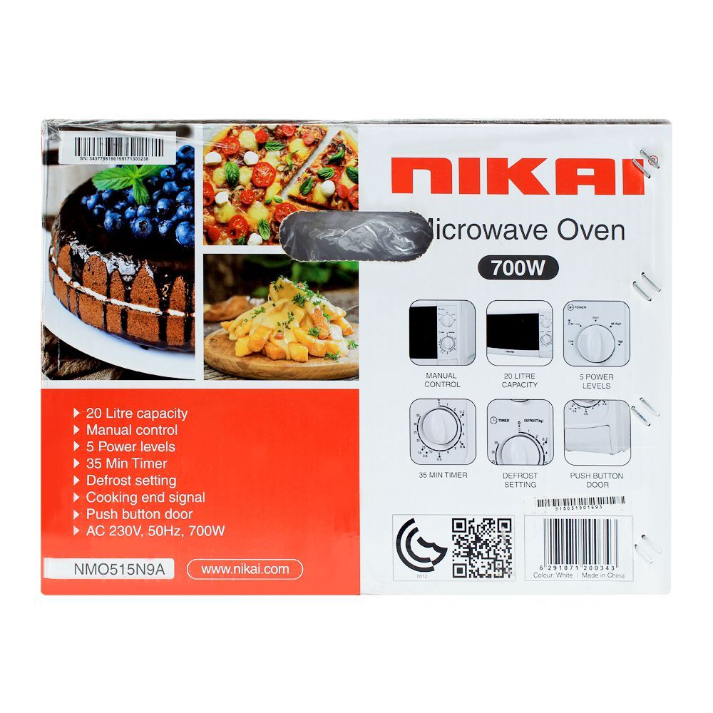Purchase Nikai Microwave Oven, 20 Liter, 700W, NMP515N9A Online at Best ...