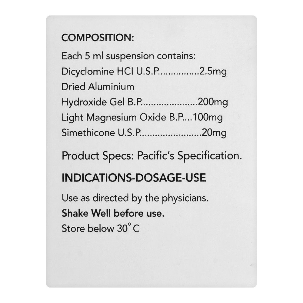 Buy Pacific Pharmaceuticals Colenticon Gel, Sugar-Free, 60ml Online at ...