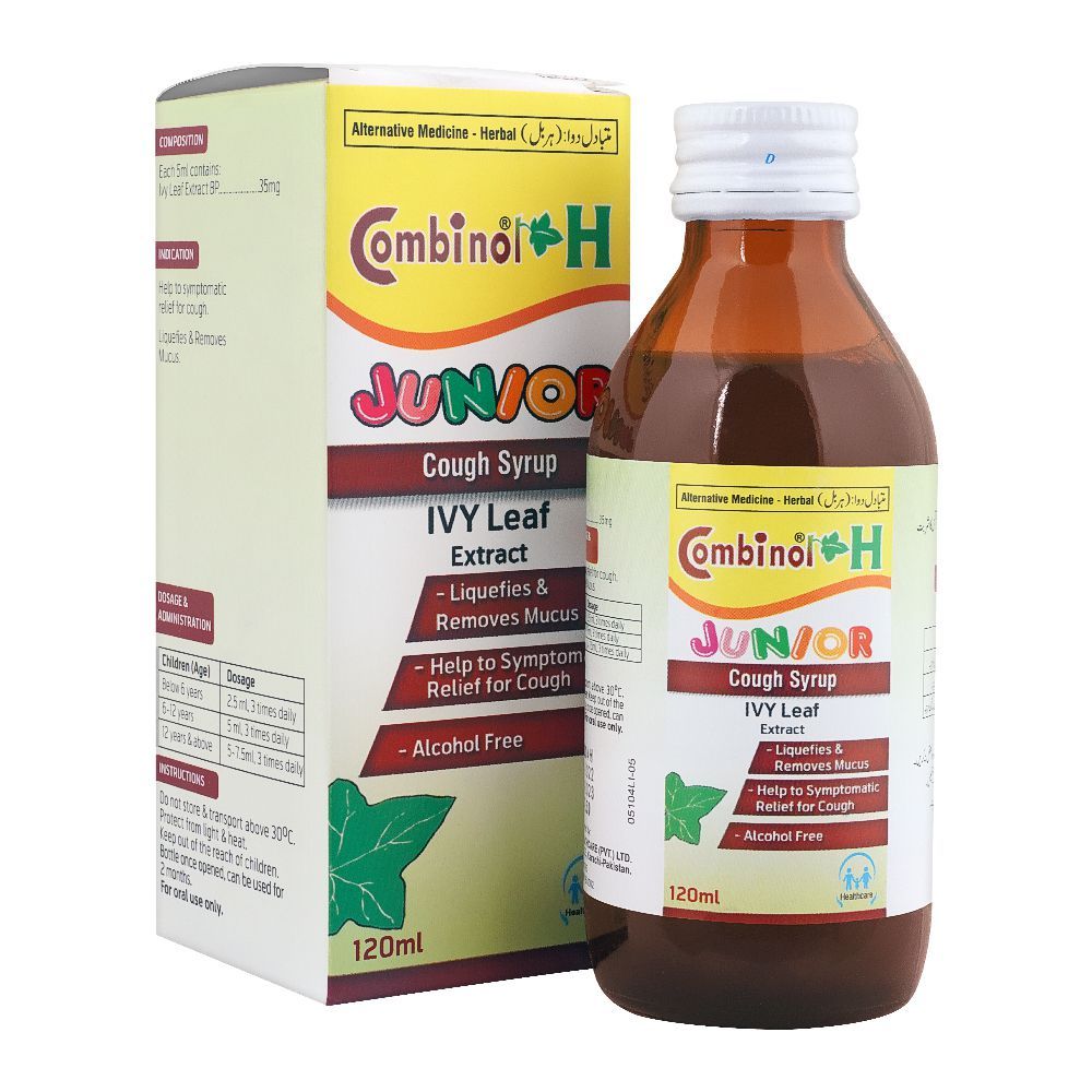 Purchase ATCO Healthcare Combinol H Junior Cough Syrup, 120ml Online at ...