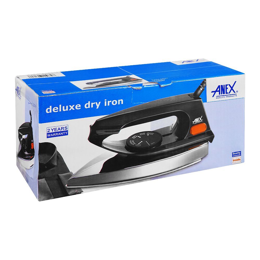 Order Anex Deluxe Dry Iron, 1000W, Black, AG-1072 Online at Best Price ...