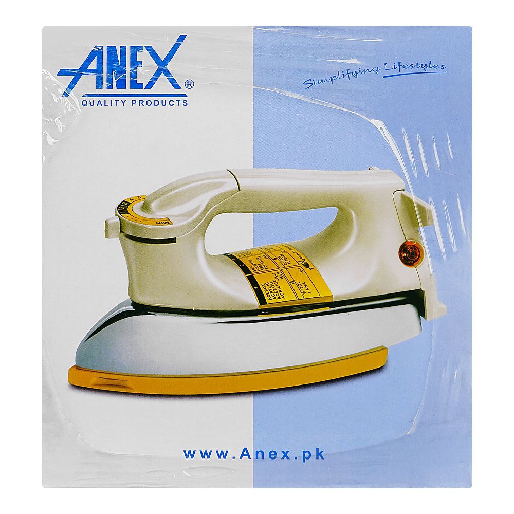 Order Anex Deluxe Dry Iron, 1000W, Golden, AG-1079B Online at Best ...