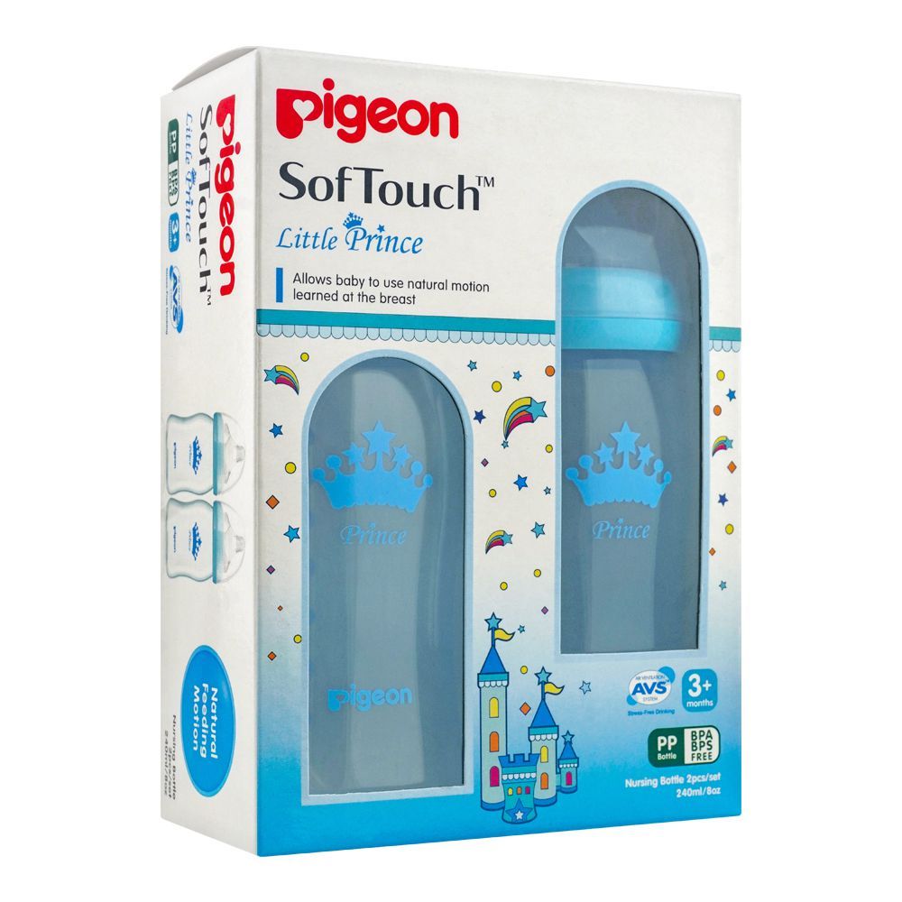 Purchase Pigeon Soft Touch Nursing Bottle, 2-Pack, 240ml, A-26460 ...