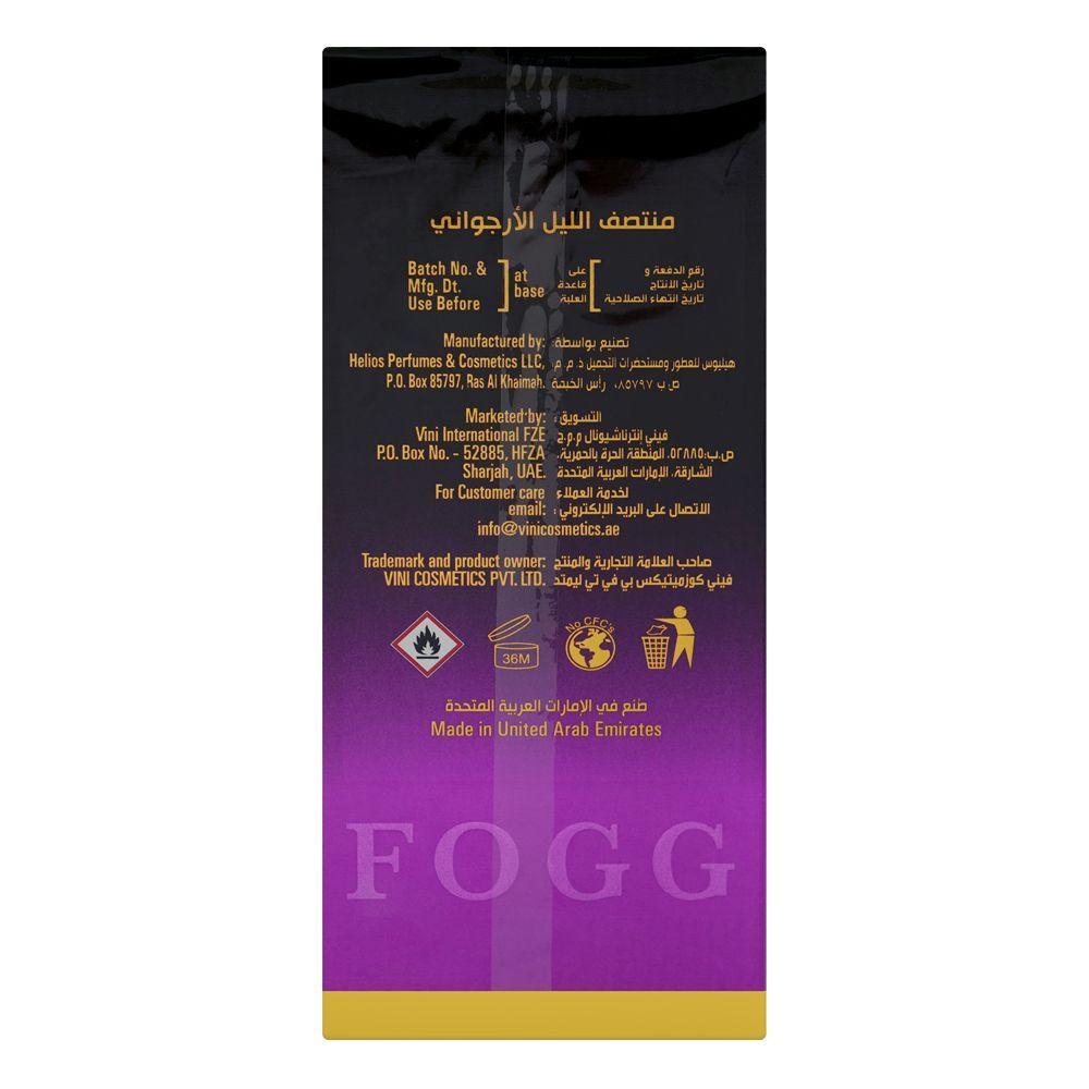 Fogg Scent Midnight Purple, Eau de Parfum, For Women, 100ml