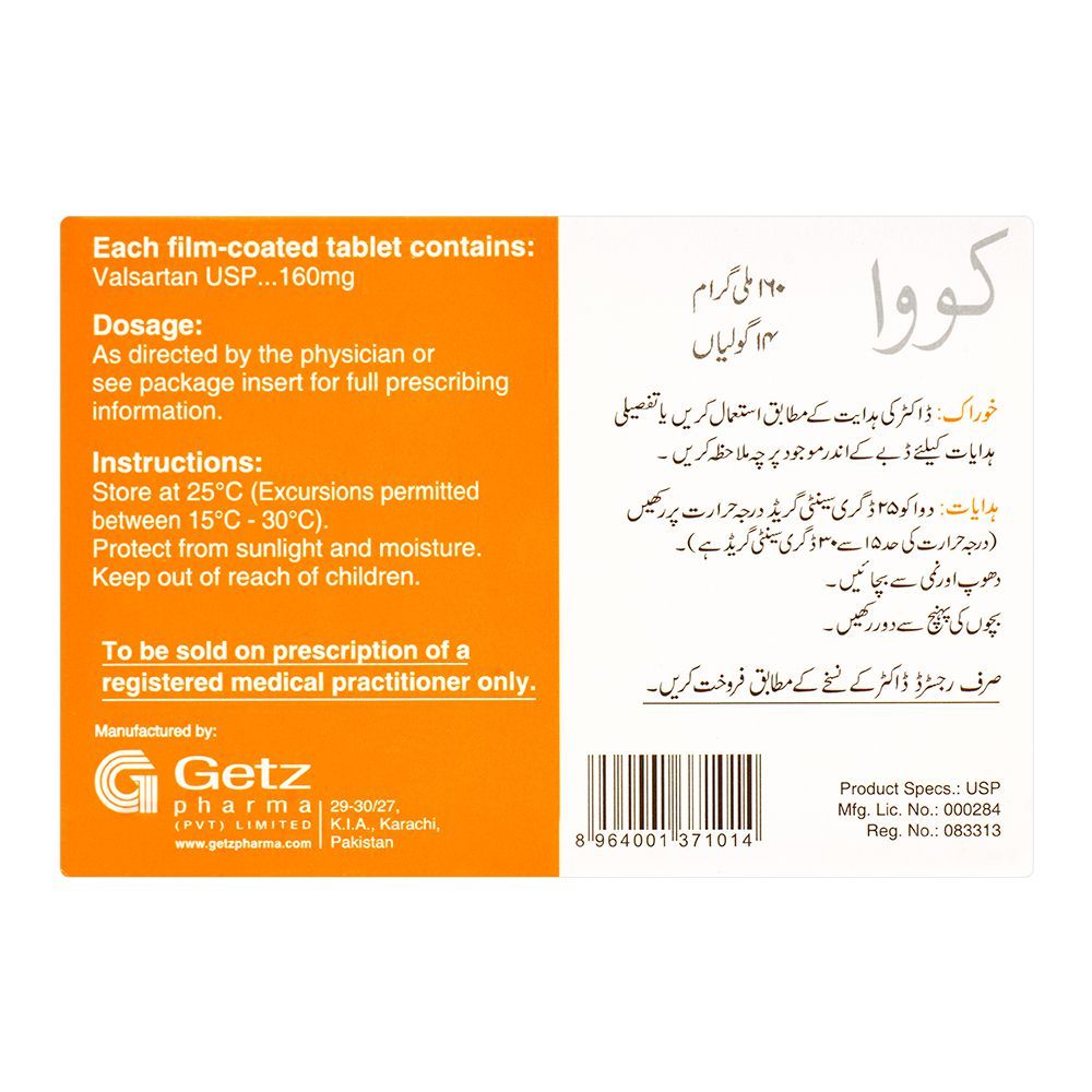 Order Getz Pharma Cova Tablet, 160mg, 14-Pack Online at Best Price in ...