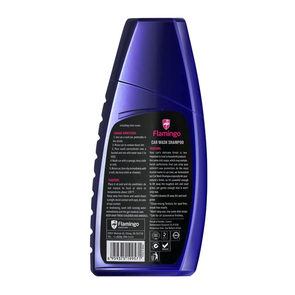 Buy Flamingo Car Wash Shampoo, Crazy 1:500, 500ml Online at Best Price ...