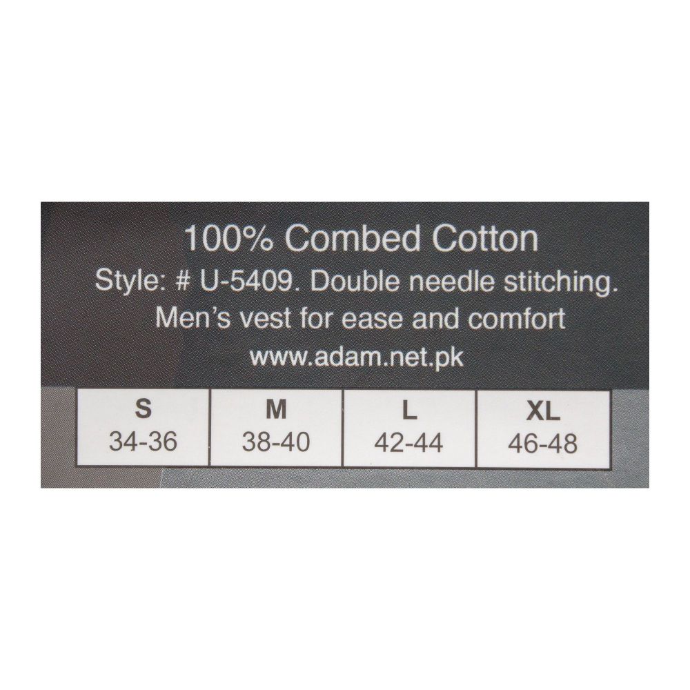 Buy Adam Men's Vest, 1 Pack, Grey, 5409 Online at Best Price in ...