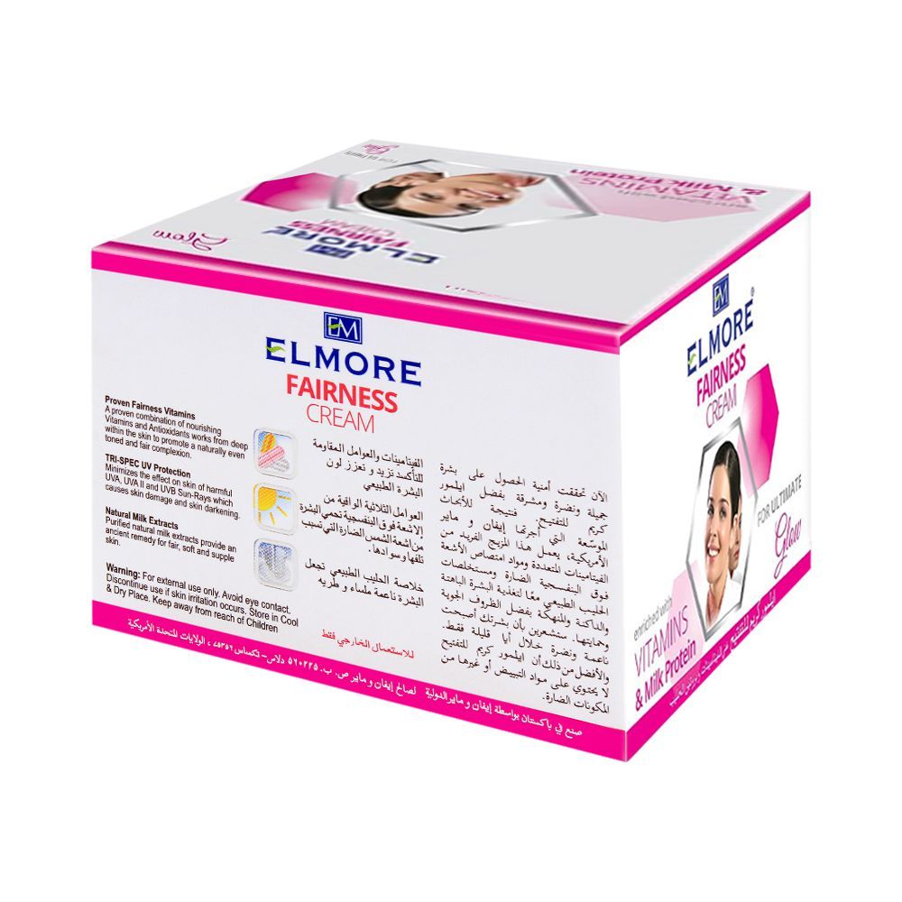 Buy Elmore Ultimate Glow Fairness Cream, Enriched With Vitamins & Milk ...