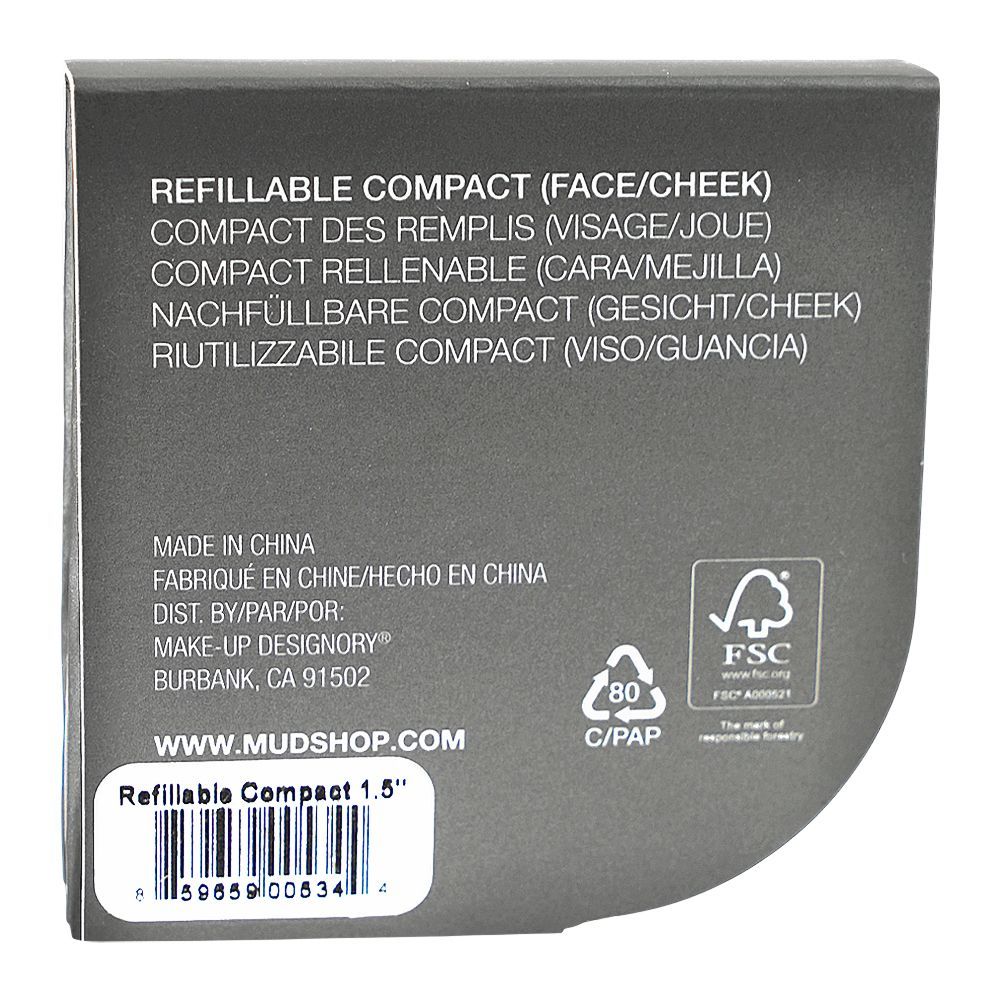 MUD Make-up Designory 1.5" Refillable Compact