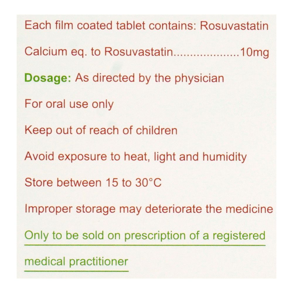 Order Sami Pharmaceuticals Rosera Tablet, 10mg, 10-Pack Online at Best ...