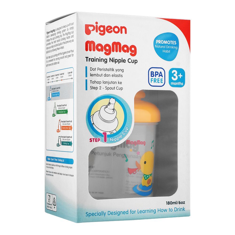 Buy Pigeon Magmag Step 1 Training Nipple Cup, 180ml, D-903 Online at ...