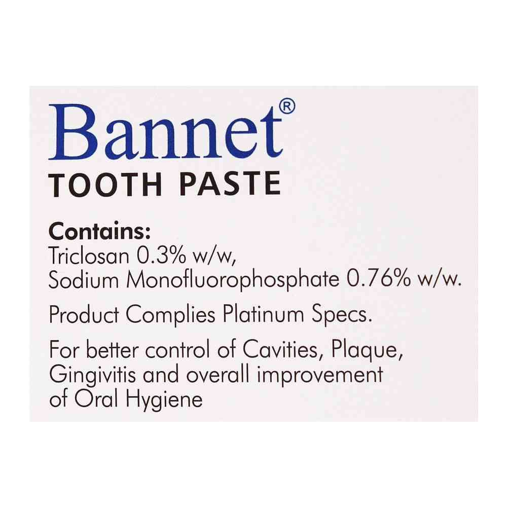 Order Bannet Tricolsan Toothpaste, Anti-Septic, Anti-Plaque, Anti ...