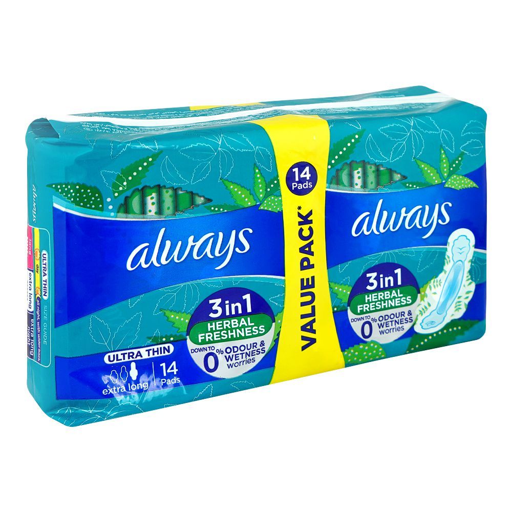 Buy Always Ultra Extra Long Gel Core Pads, 14 Pads Value Pack Online at ...