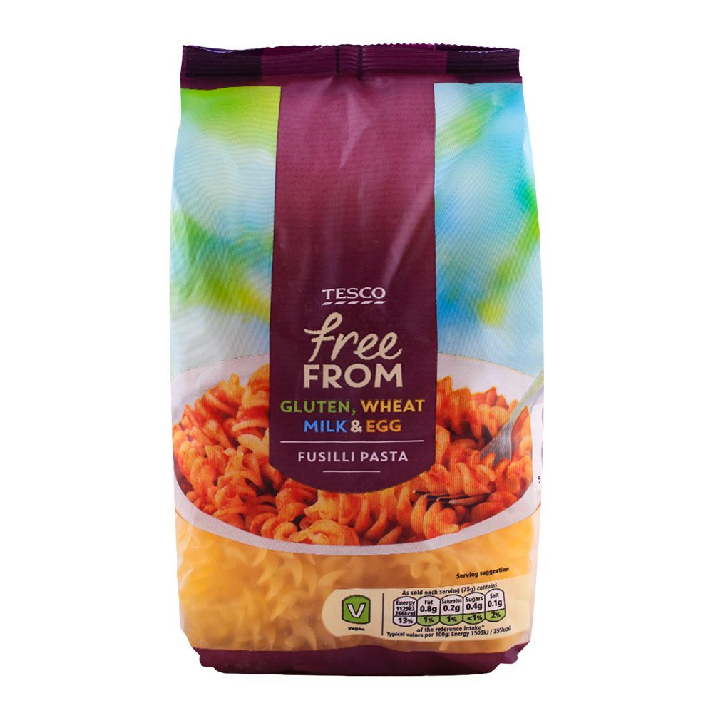 Purchase Tesco Free From Gluten, Wheat, Milk & Egg Fusilli Pasta 500g ...
