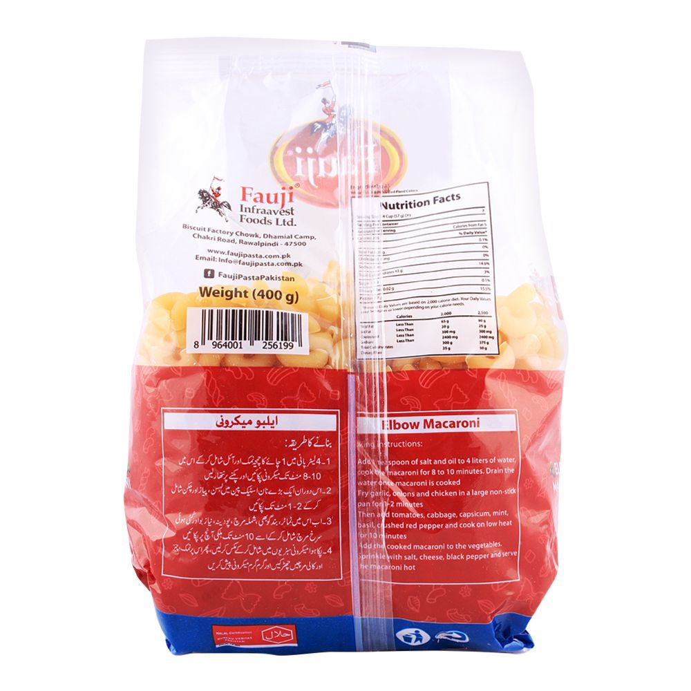 Buy Fauji Pasta Elbow Macaroni Shape 400gm Online at Special Price in ...
