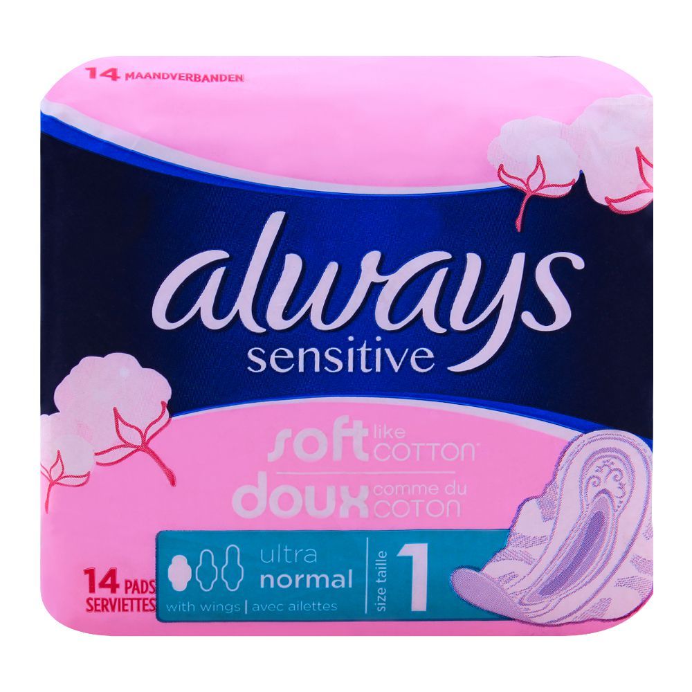 Purchase Always Sensitive Size No. 1 Ultra Normal 14-Pack Online at ...