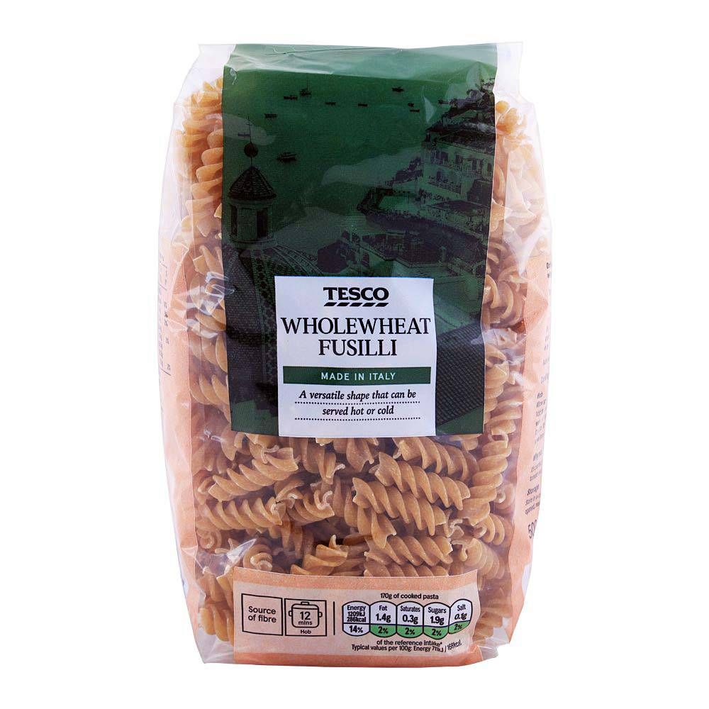 Order Tesco Whole Wheat Fusilli Pasta 500g Online at Best Price in ...