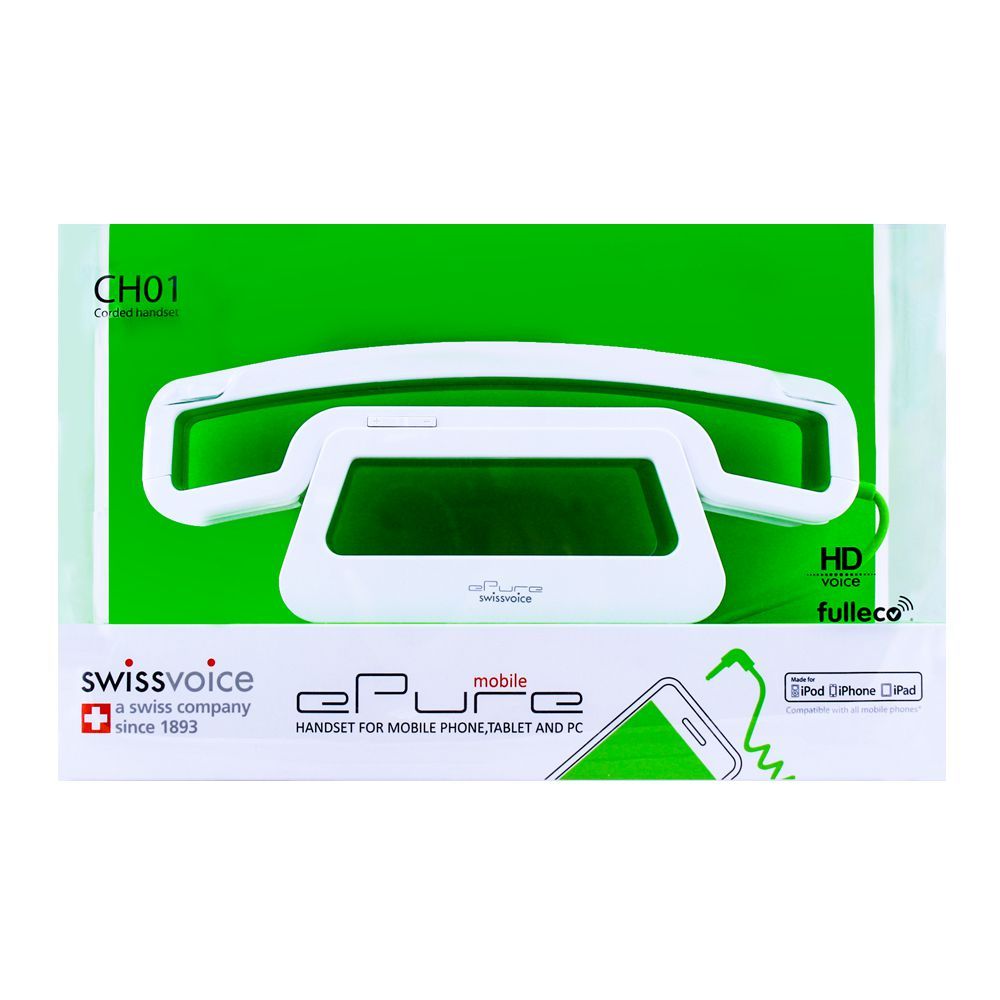Buy SwissVoice ePure Mobile Corded Handset, Green, CH01 Online at ...