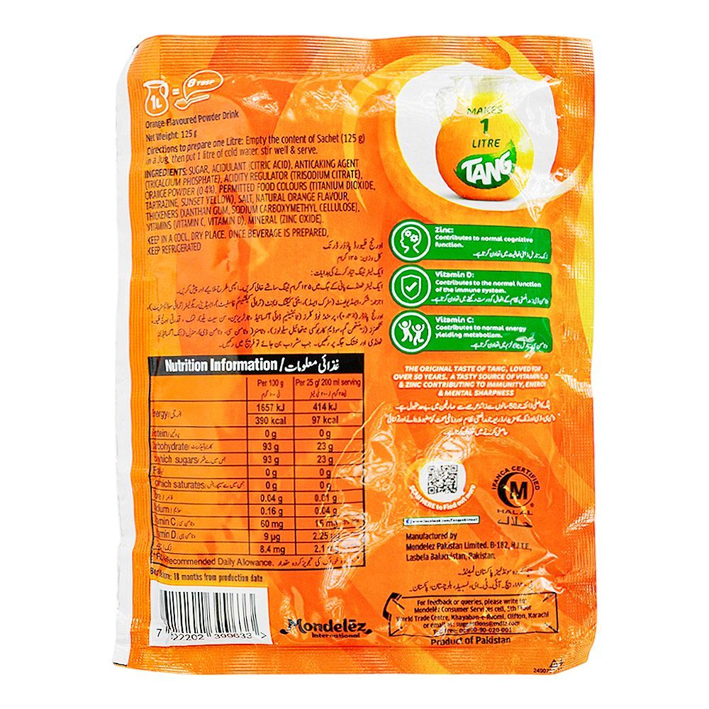 Order Tang Orange Jug Pack 125g Online at Best Price in Pakistan ...