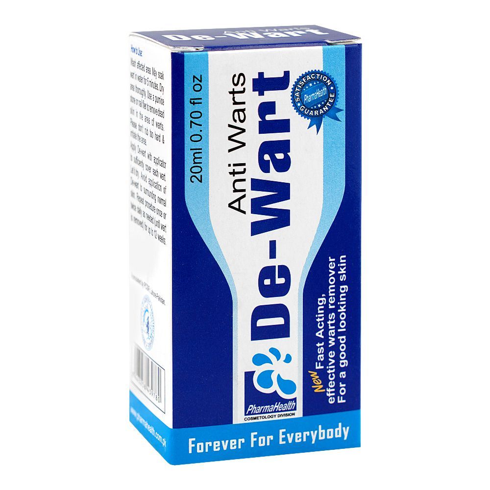 Pharma Health De-Wart Anti Warts Lotion, For All Types Of Skin, 20ml