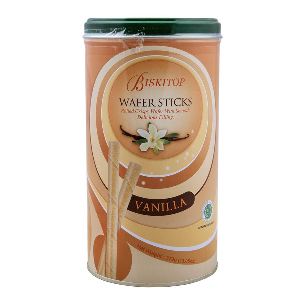 Order Biskitop Wafer Sticks Vanilla, 370g Online at Special Price in ...