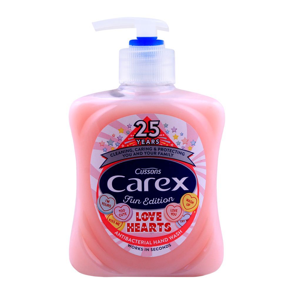 Buy Carex Fun Edition Love Hearts Antibacterial Hand Wash, 250ml Online ...