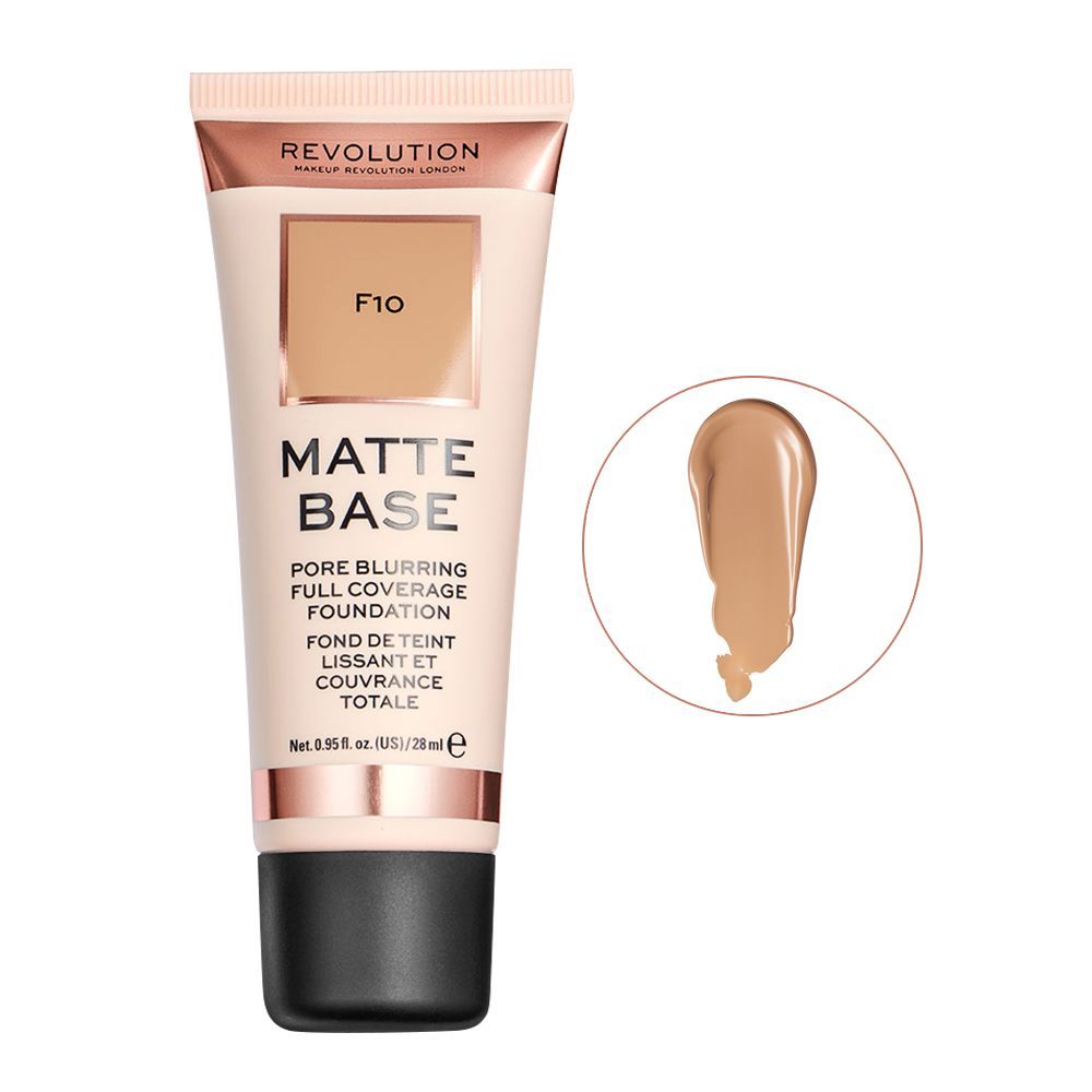 Order Makeup Revolution Matte Base Full Coverage Foundation, F10 Online ...