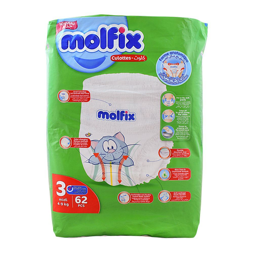 Purchase Molfix Pants No. 3, Midi, 4-9 KG, 62-Pack Online at Special ...