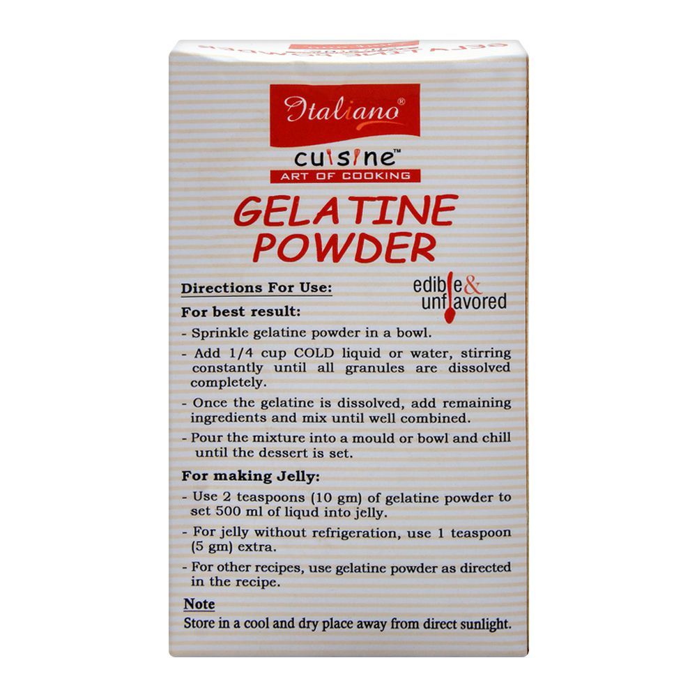 Buy Italiano Gelatine Powder, 50g Online at Best Price in Pakistan ...