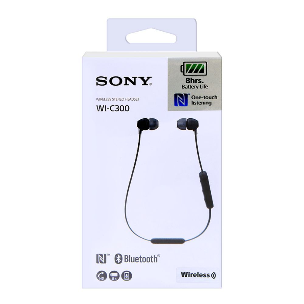 Buy Sony WI-C300 Wireless In-Ear Headphones, Bluetooth, Black Online at ...