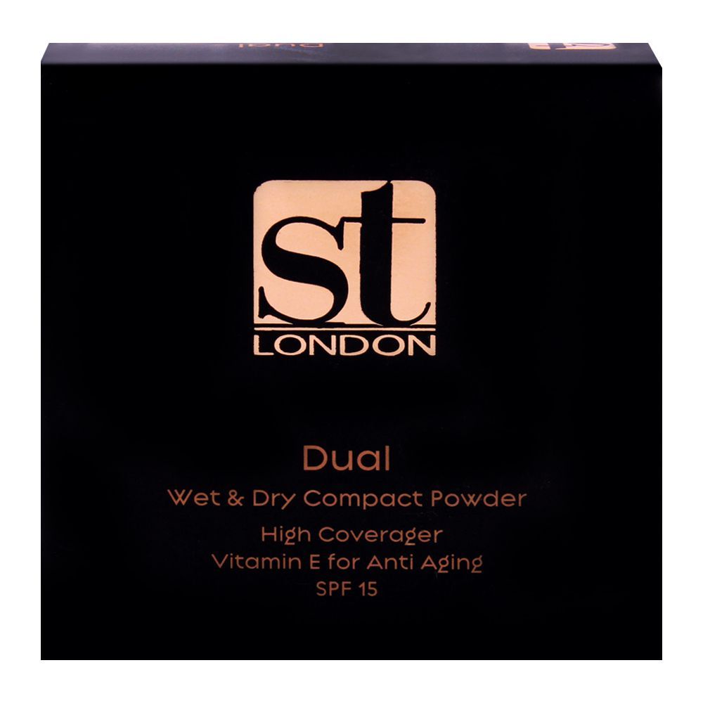 Buy ST London Dual Wet & Dry Compact Powder, FS 45, SPF 15, With ...