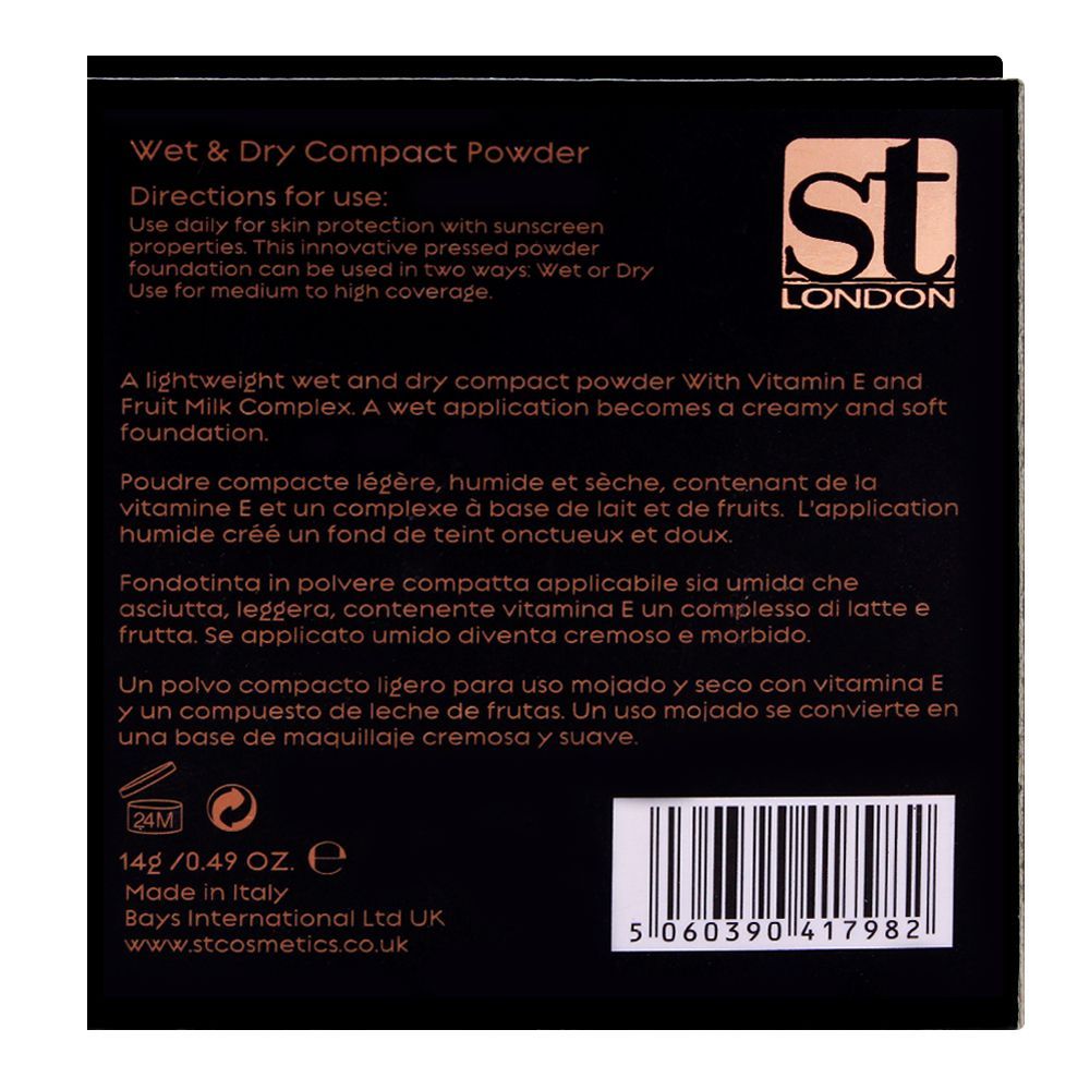 Buy ST London Dual Wet & Dry Compact Powder, FS 45, SPF 15, With ...