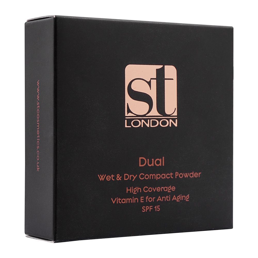 Order ST London Dual Wet & Dry Compact Powder, High Coverage, SPF 15 ...