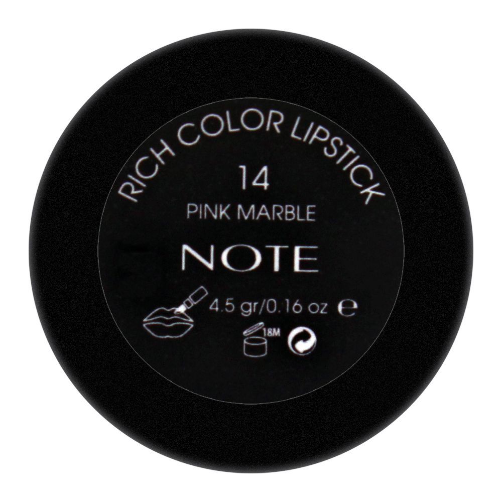 Buy J. Note Rich Color Lipstick, 14 Pink Marble, With Argan Oil ...