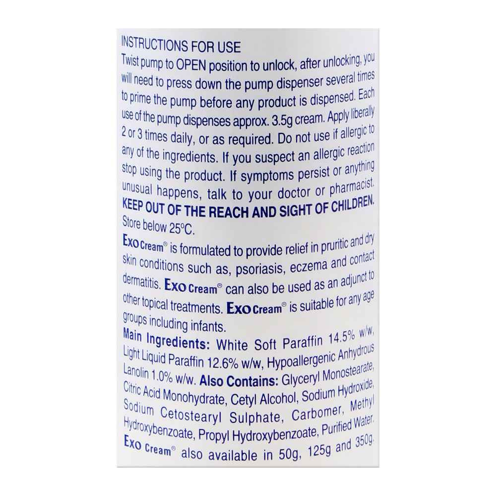 Order Exo Cream White Soft Paraffin Dry Skin Cream, 500g Online at Best ...